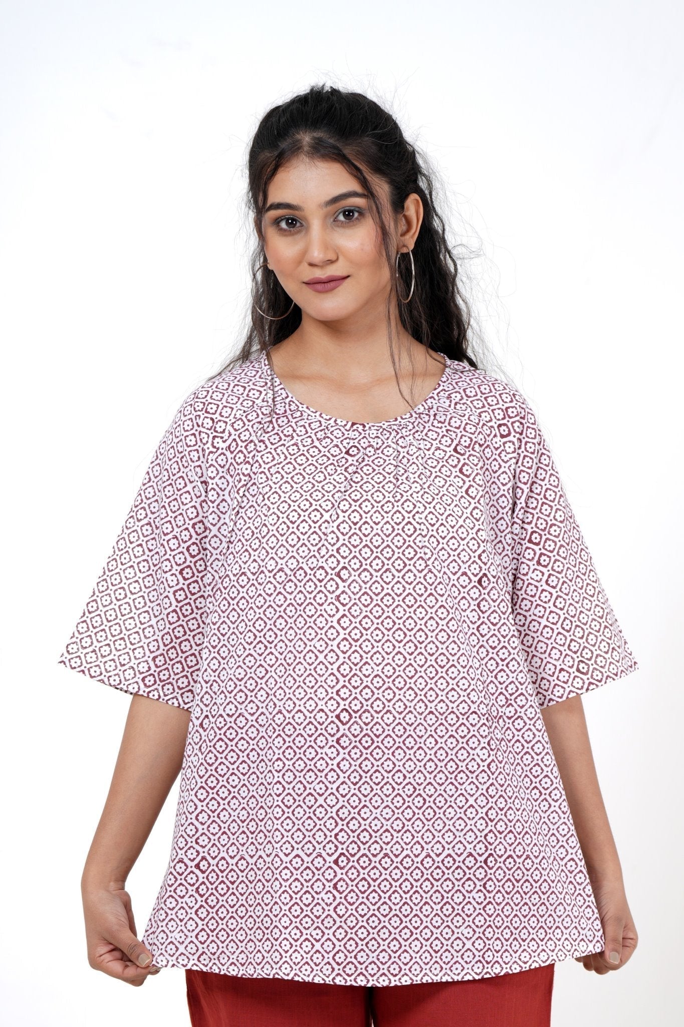 Bloom Bliss Hand Block Printed Top